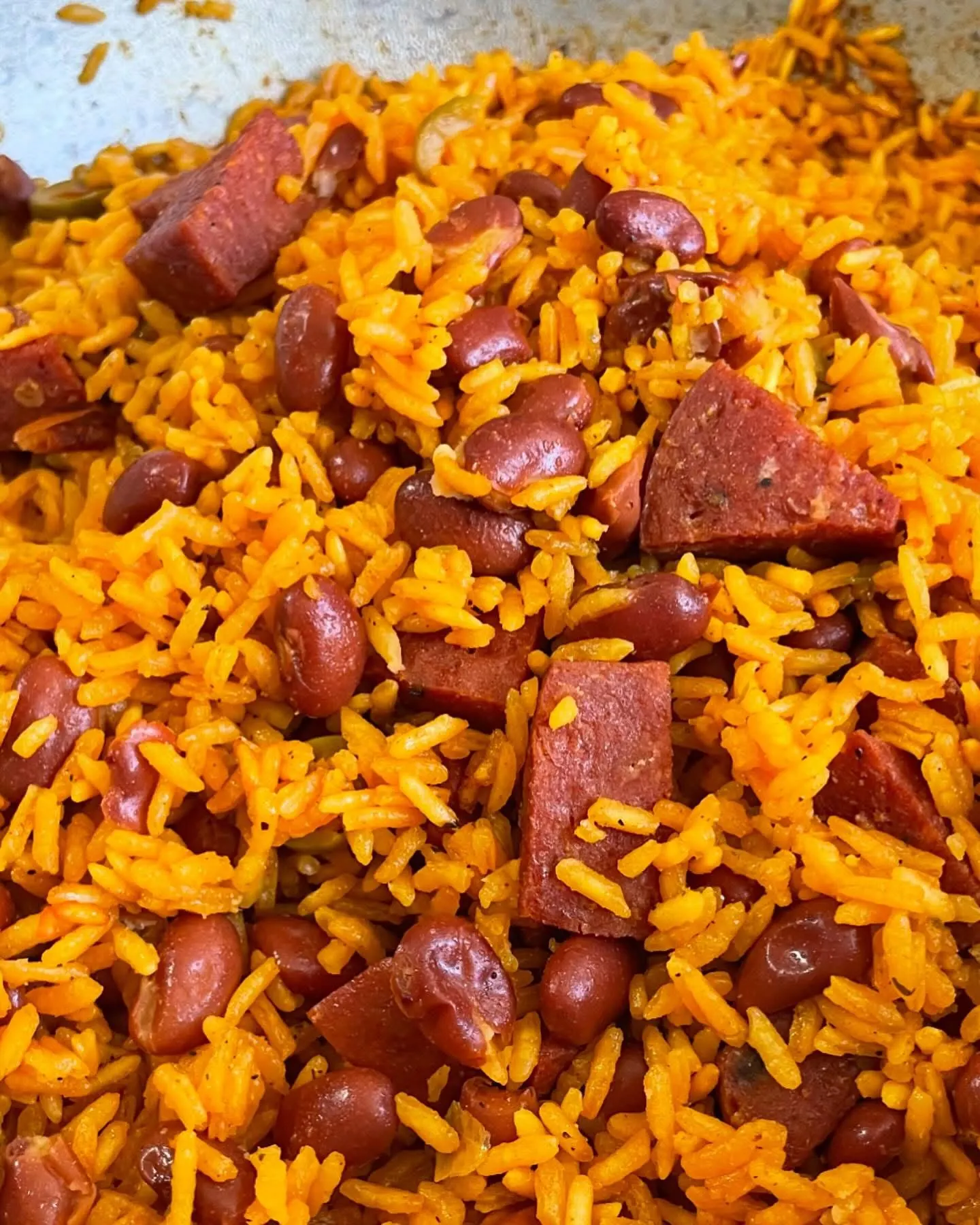 Arroz con habichuelas y salchichon by chefedgardo